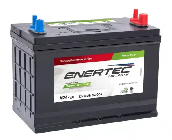 M24-MF 12V 80Ah Enertec BLUE Lead Acid Marine And Leisure Battery